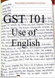 GST 101: Use of English - SchoolSearch Library